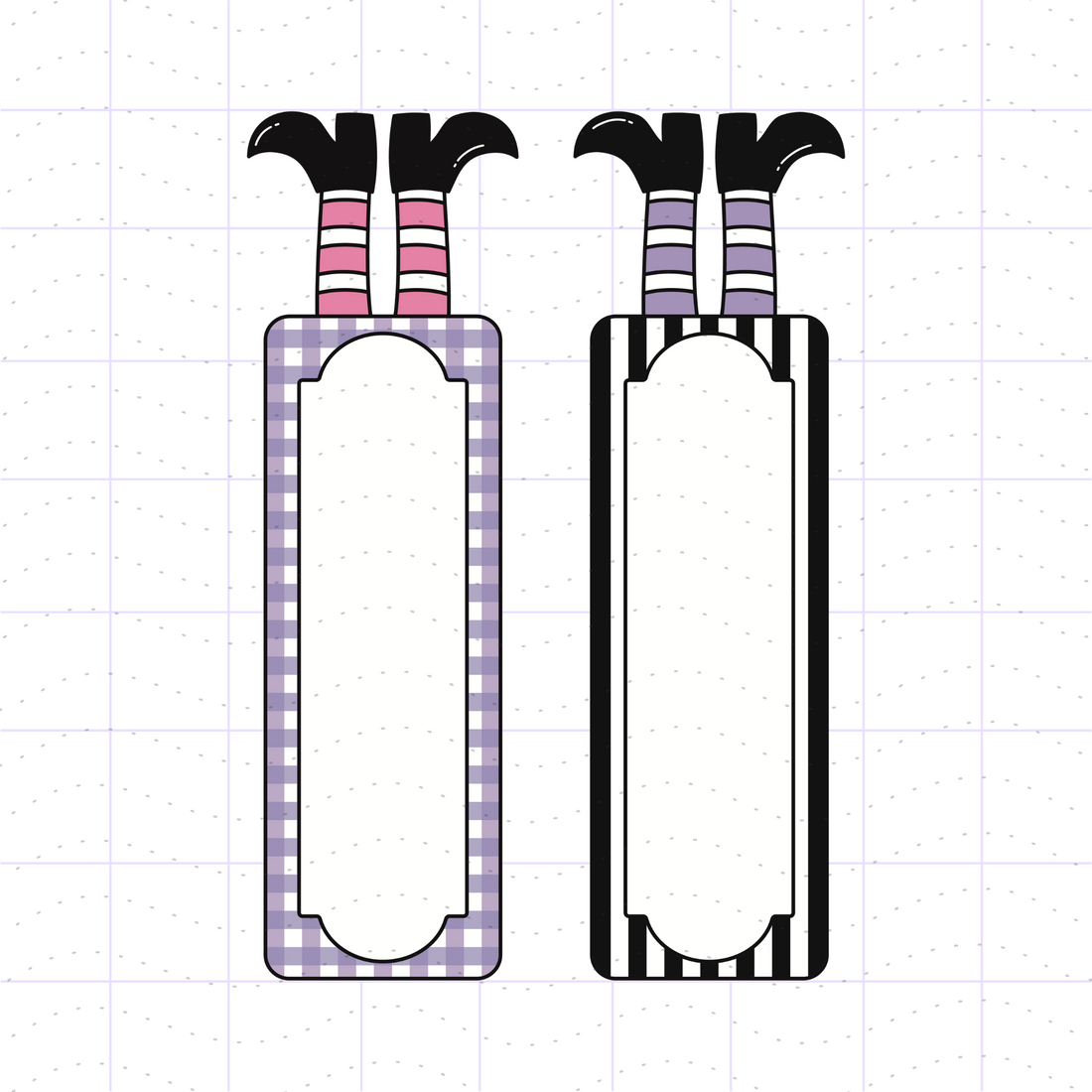 Free Witch Feet Bookmark Set PNG Files – ABComicSVG